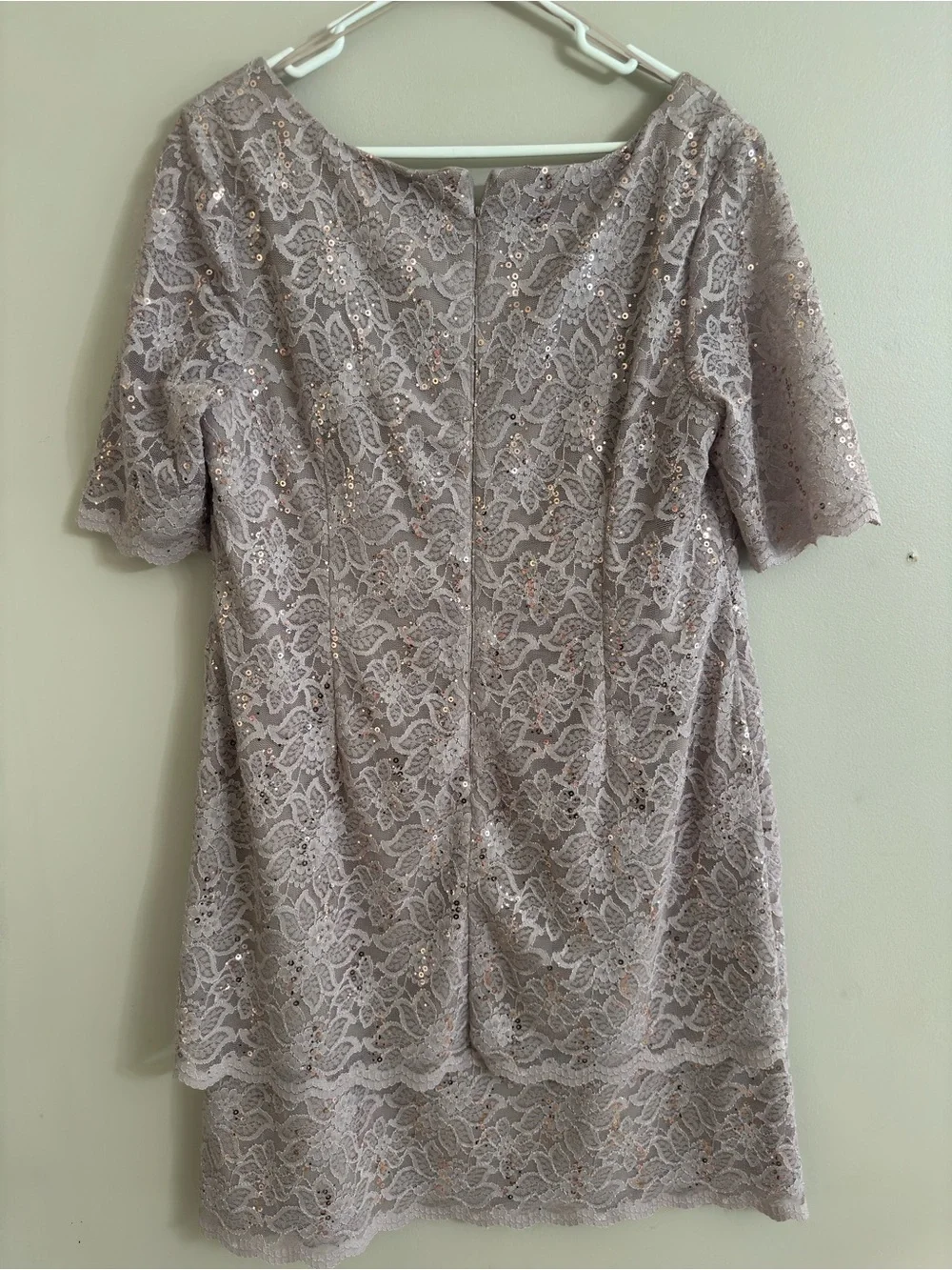 Alex Evenings | Dresses | Alex Evenings Lace Sequin Midi Dress In Blush ...